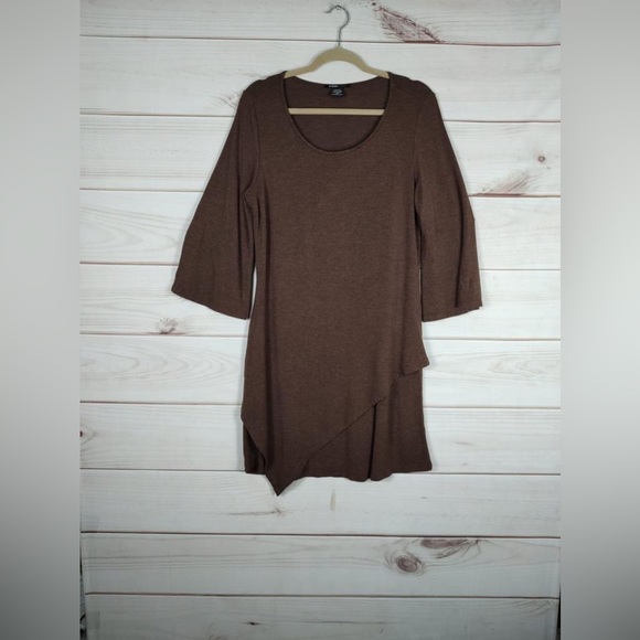 Robert Louis | Tops | Robert Louis M Tunic Womans Solid Brown Layered ...